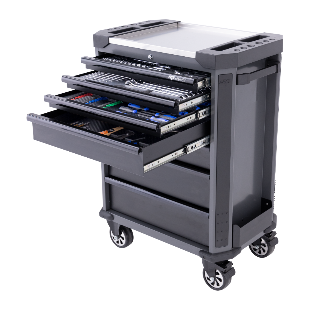 SPTools tech series roll cab 230PC Metric only - Diamond black - plus ...